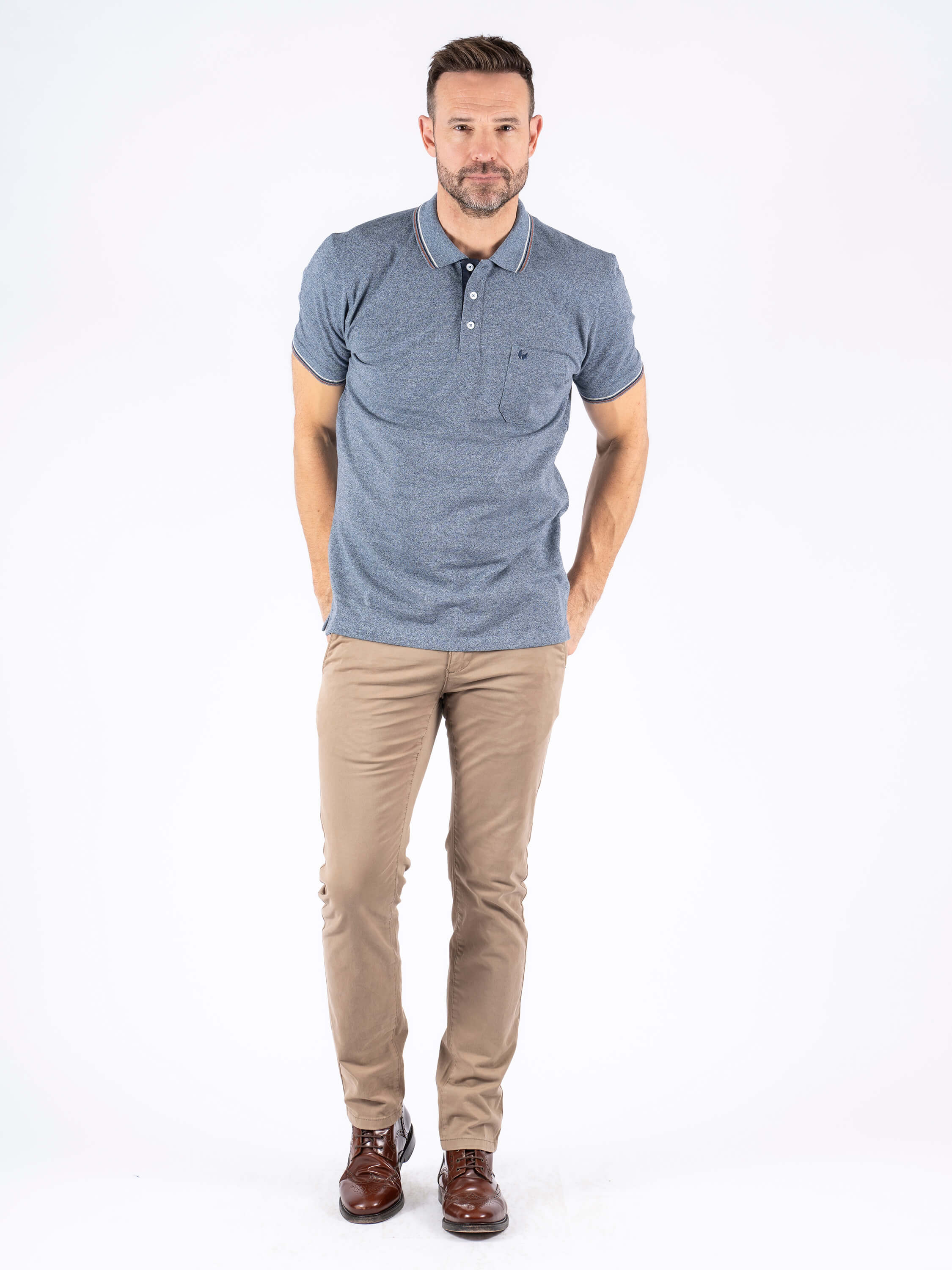 Pre End Polo Shirt Classic Blue – Paul's Menswear