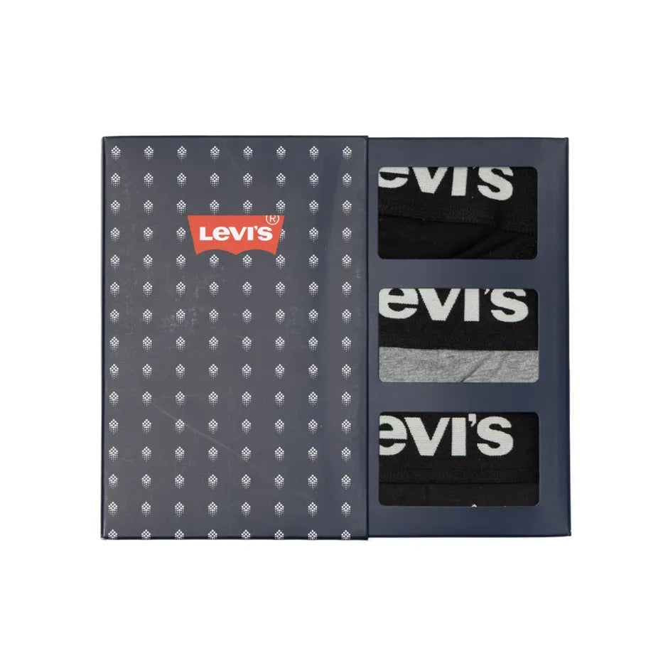 Levis Wstrn Bw Boxer Gift Box 3 Pack Black/Grey – Paul's Menswear